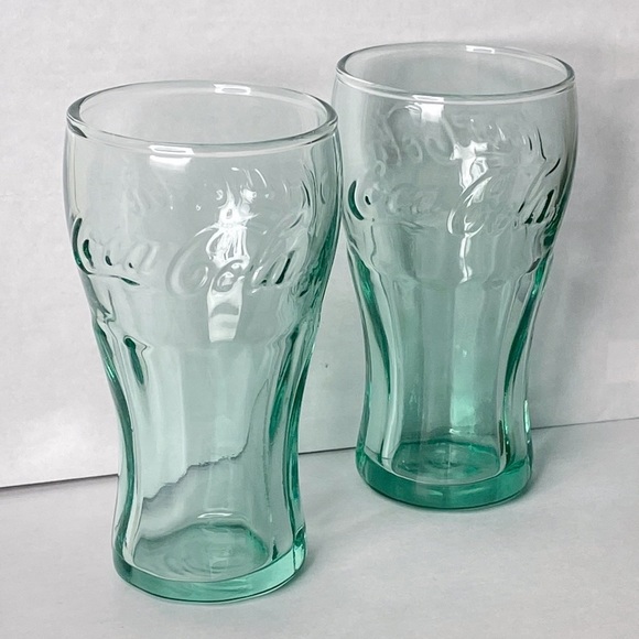 Coca Cola | Dining | Set Of 2 Mini Retro Coca Cola Brand Glass Bottle ...
